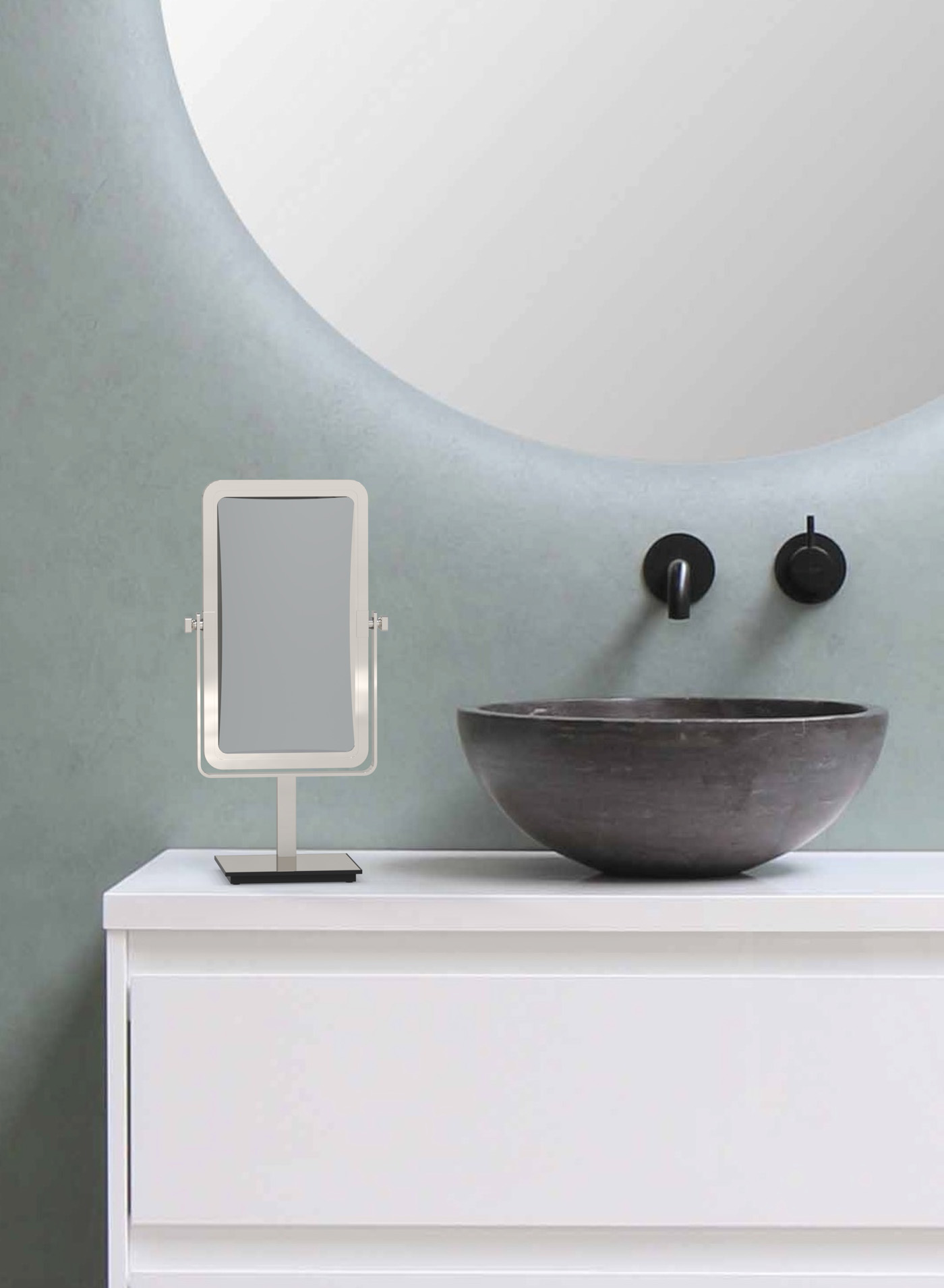 Rectangular Freestanding Magnified Mirror - Aptations